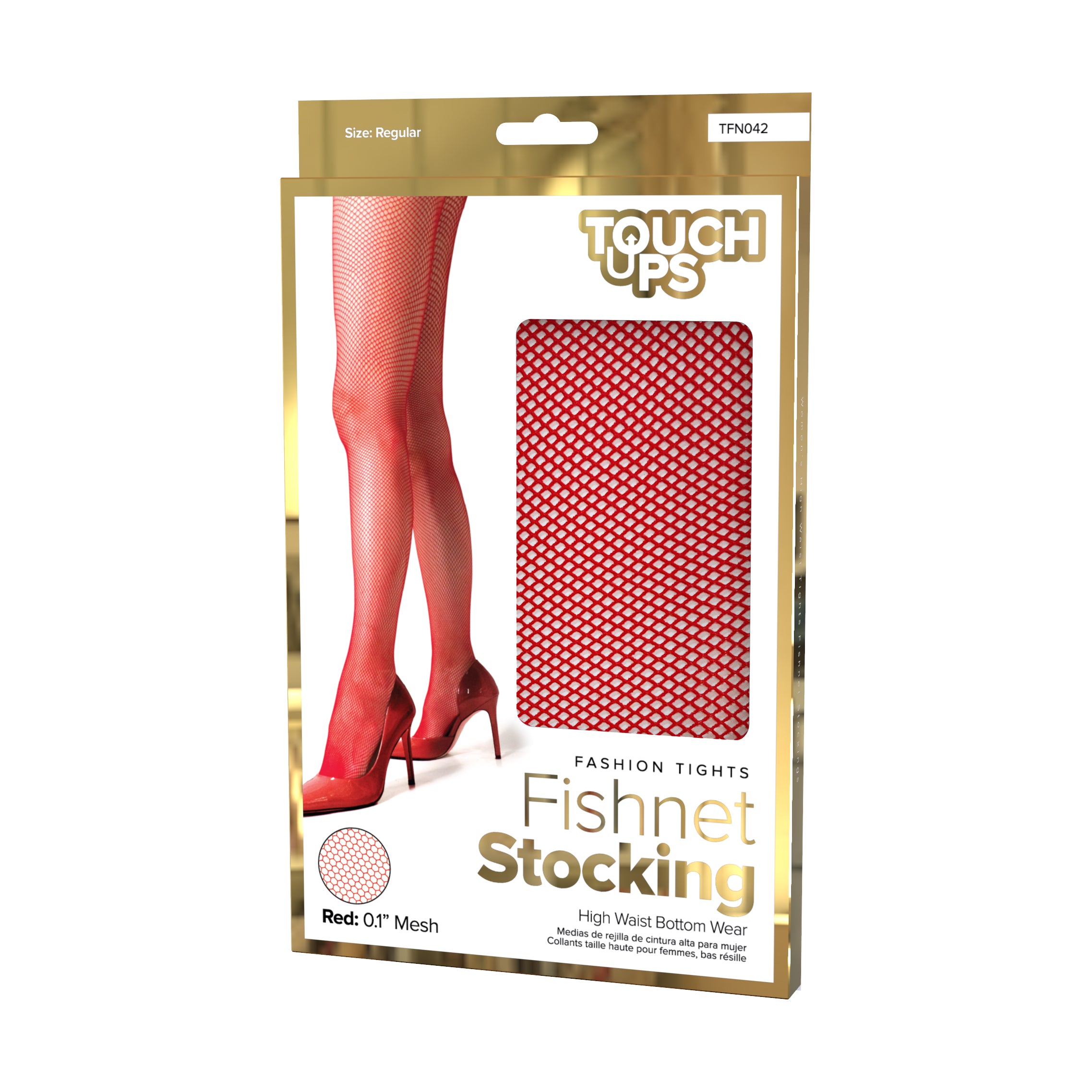 TouchUps - Fishnet Stocking | Red 0.1"
